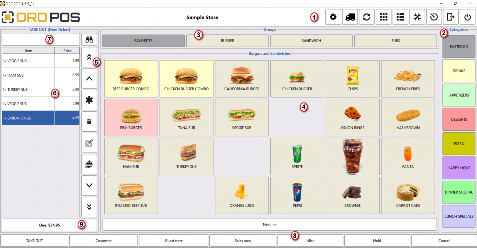 ORO POS – Order Taking - Knowledge Base :: Point of Sale Installation Guide